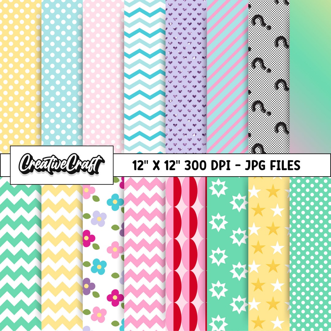 16 Surprise Dolls Digital Papers 300 DPI Maximum Quality, Dolls ...