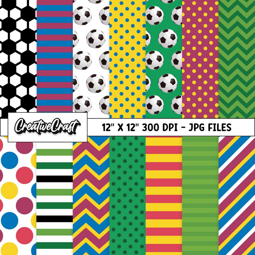 14 Barcelona Soccer Digital Papers 300 DPI Maximum Quality, Barcelona ...