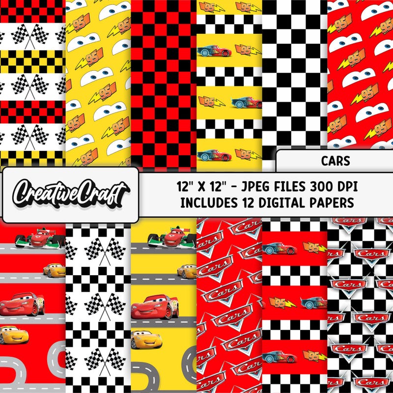 Mcqueen Wrapping Paper - Etsy