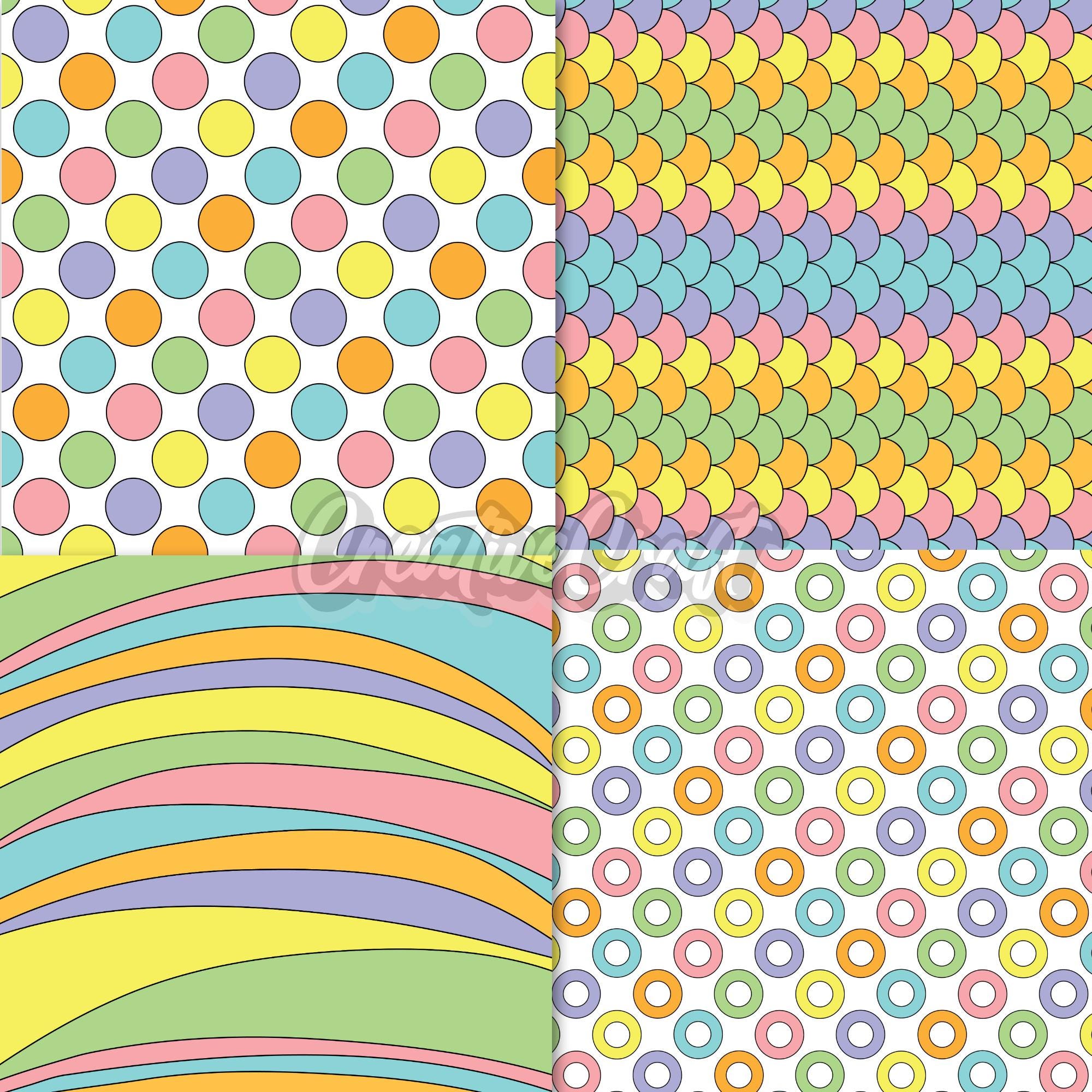 14 Animated Cat Digital Papers 300 DPI Maximum Quality, Animated Cat ...