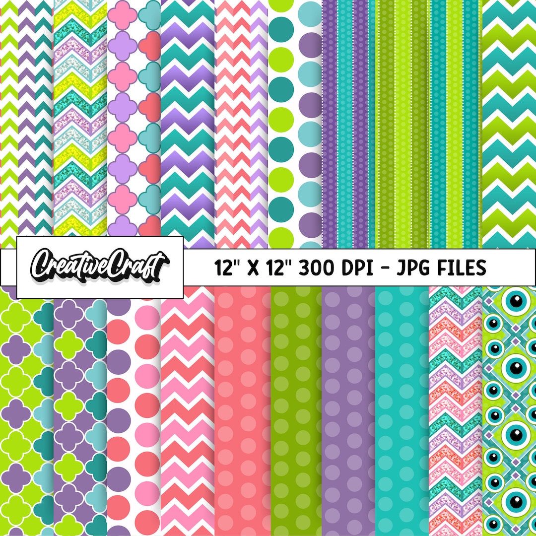 20 Monster Inc Digital Papers 300 DPI Maximum Quality, Monster Inc ...