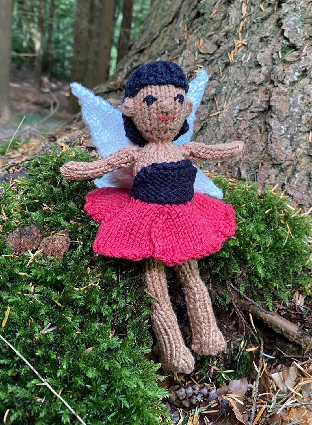 Poppy the Flamboyant Flower Fairy Knitting Pattern - Etsy