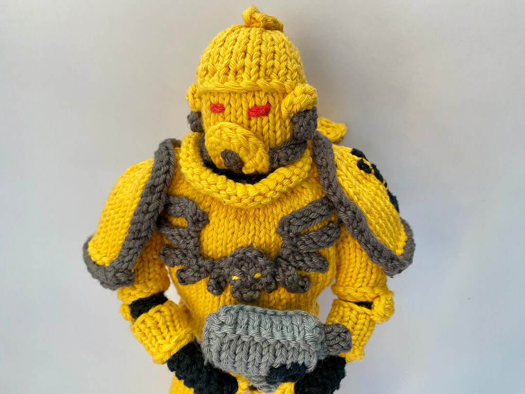 Space Marine Imperial Fist Doll Knitting Pattern - Etsy
