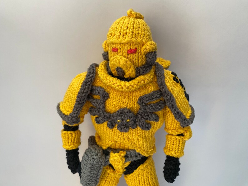 Space Marine Imperial Fist Doll Knitting Pattern - Etsy