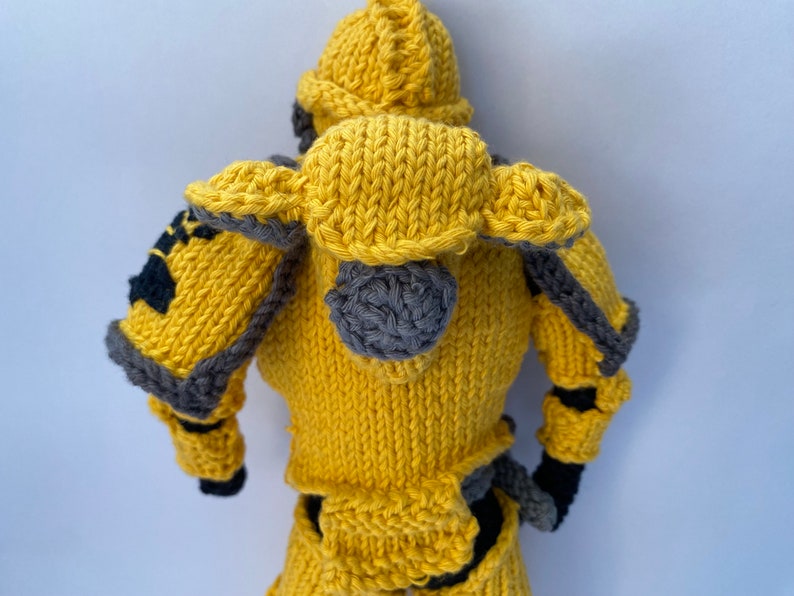 Space Marine Imperial Fist Doll Knitting Pattern - Etsy