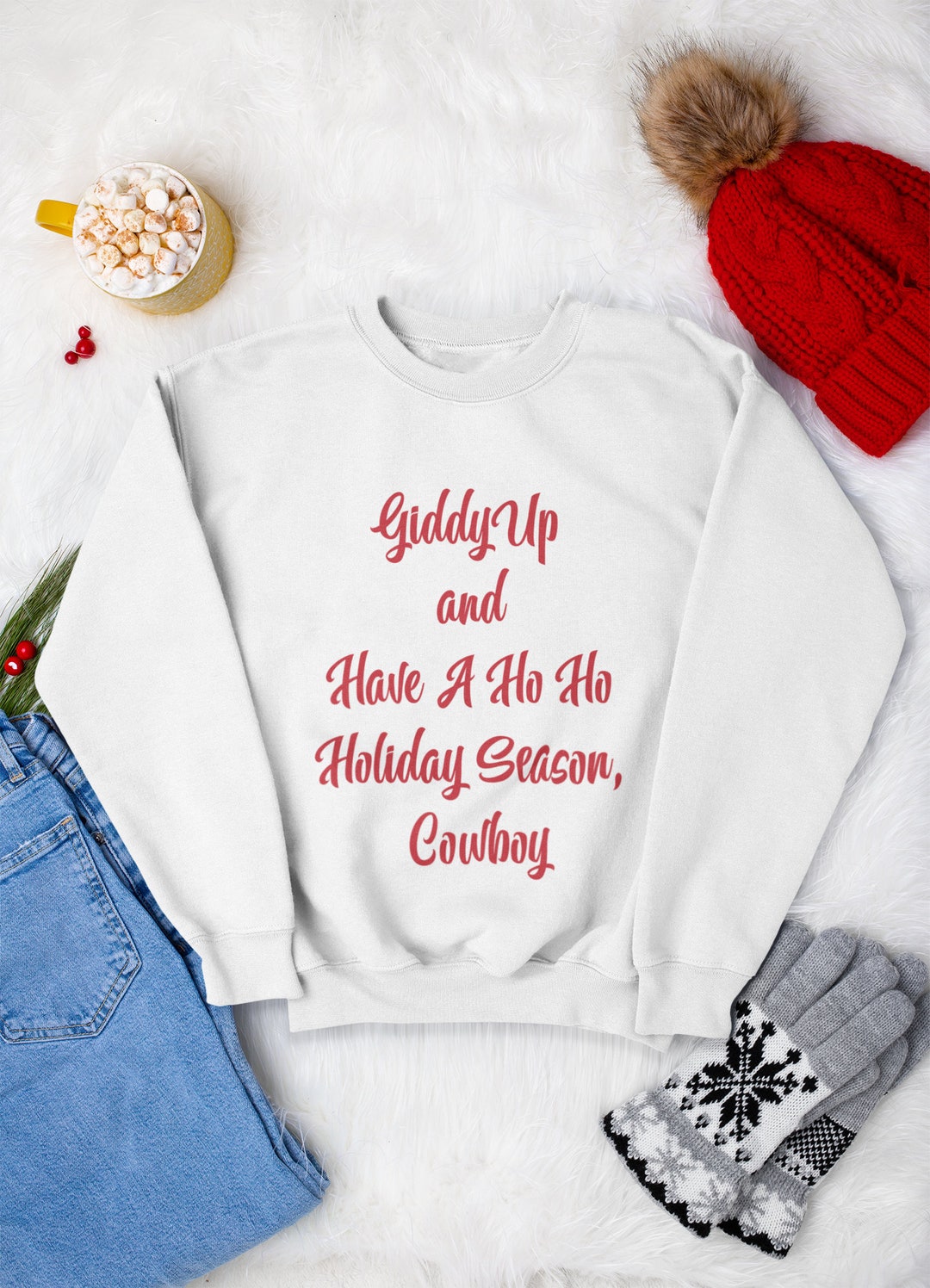 Giddy up and Have a Ho Ho Holiday Season Cowboy Christmas - Etsy