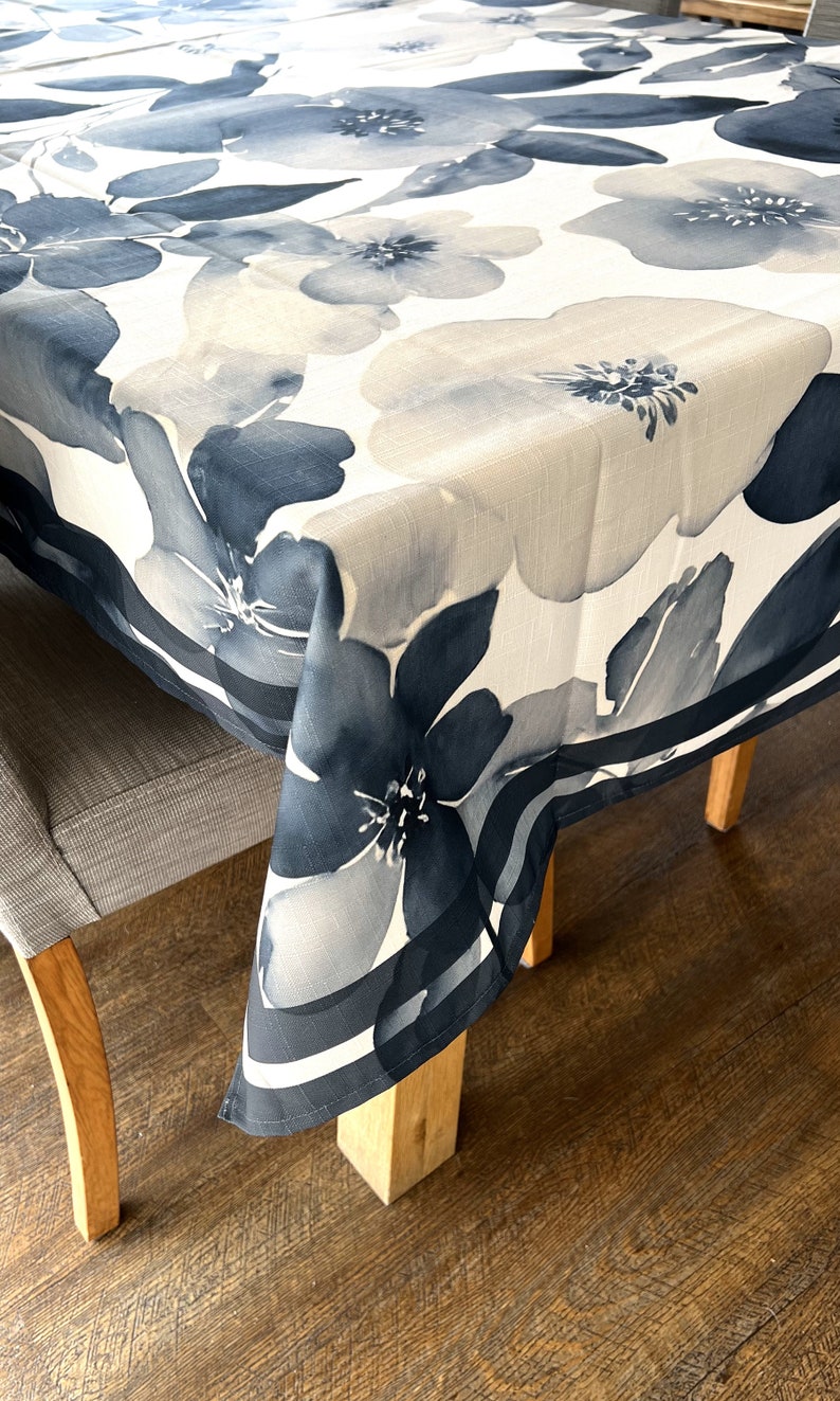 New Product - Unique Rectangular Tablecloth BLUE Collection. Blue and ...