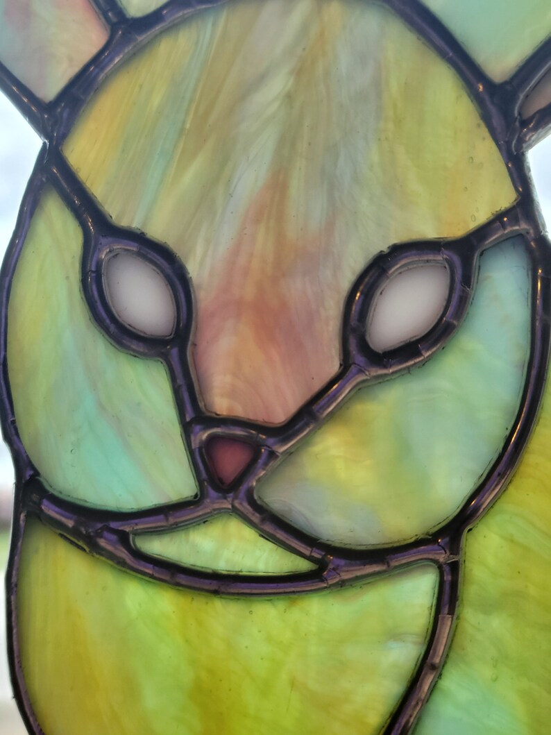 Stained Glass Rabbit Suncatcher - Etsy