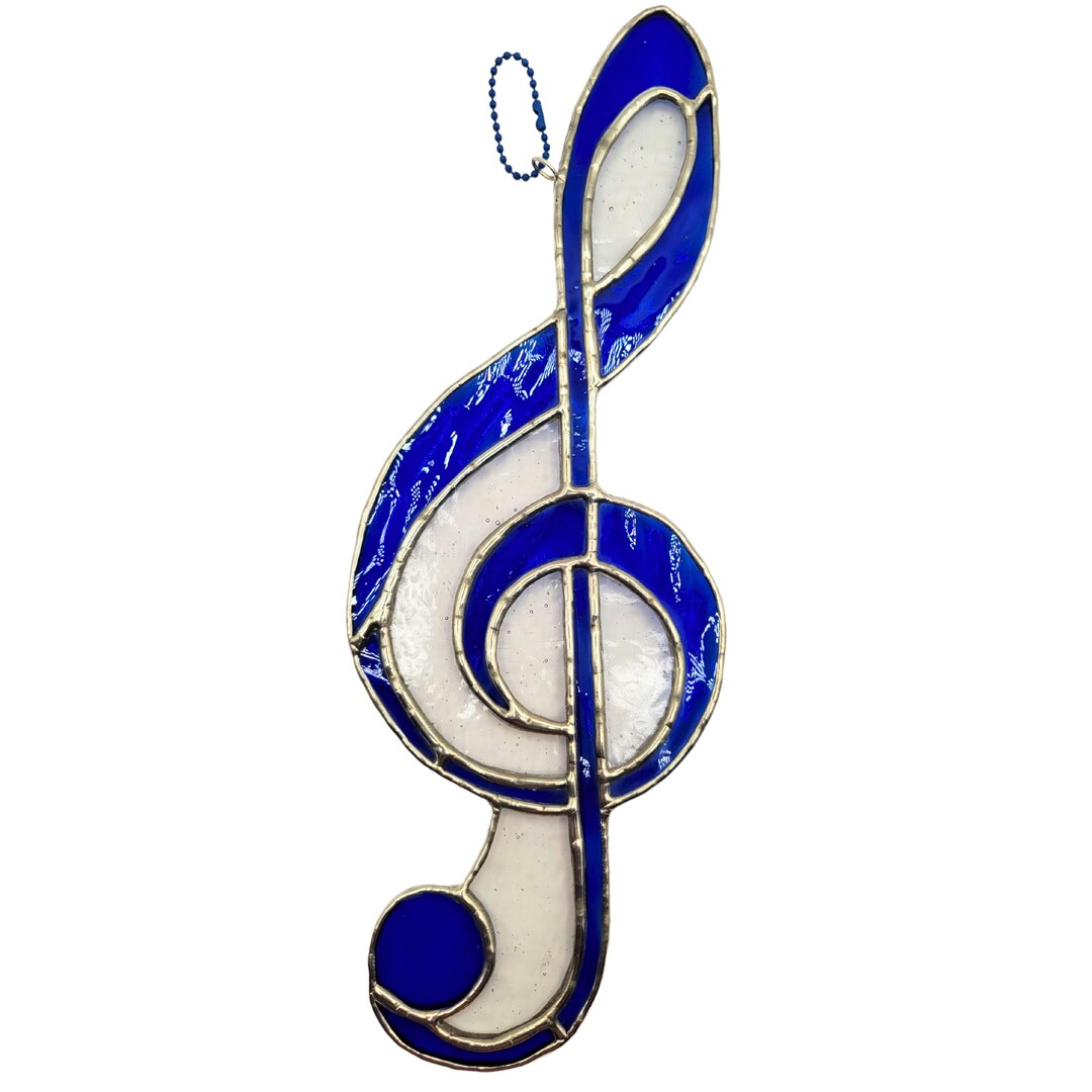 Stained Glass Treble Clef Music Note - Etsy