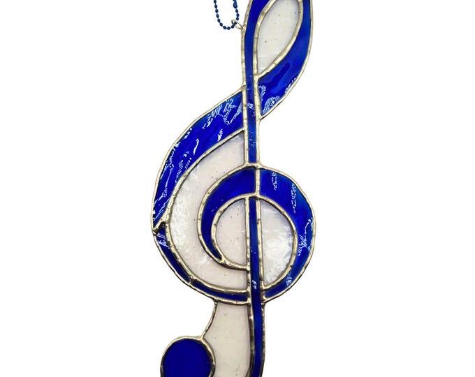 Stained Glass Treble Clef Music Note - Etsy