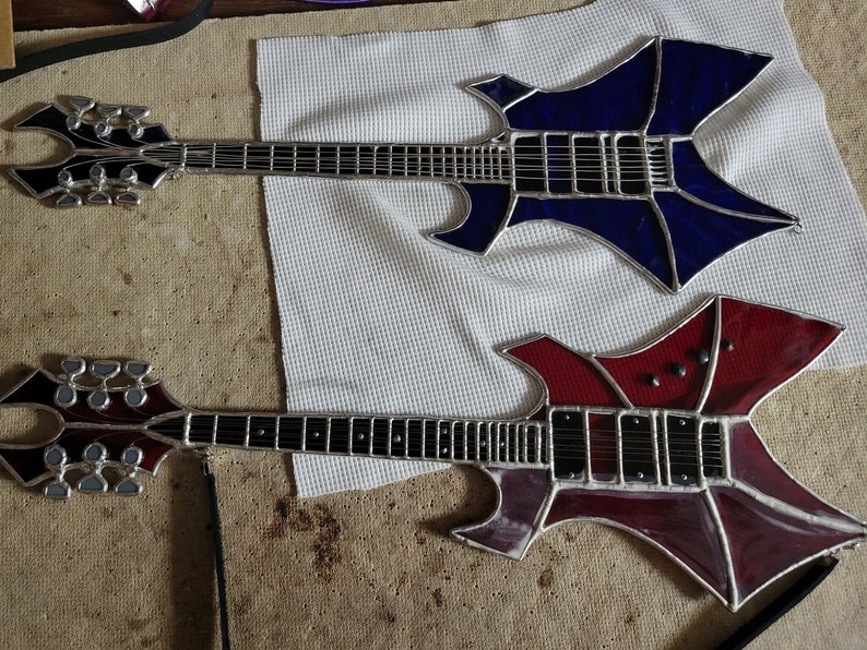 Stained Glass Guitar - Etsy