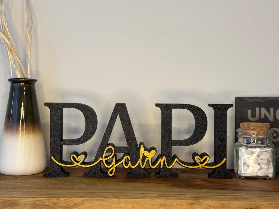 Gift PAPI PAPY Child's Name to Personalize Colors of Your Choice Gift Papi Papy Father's Day ...