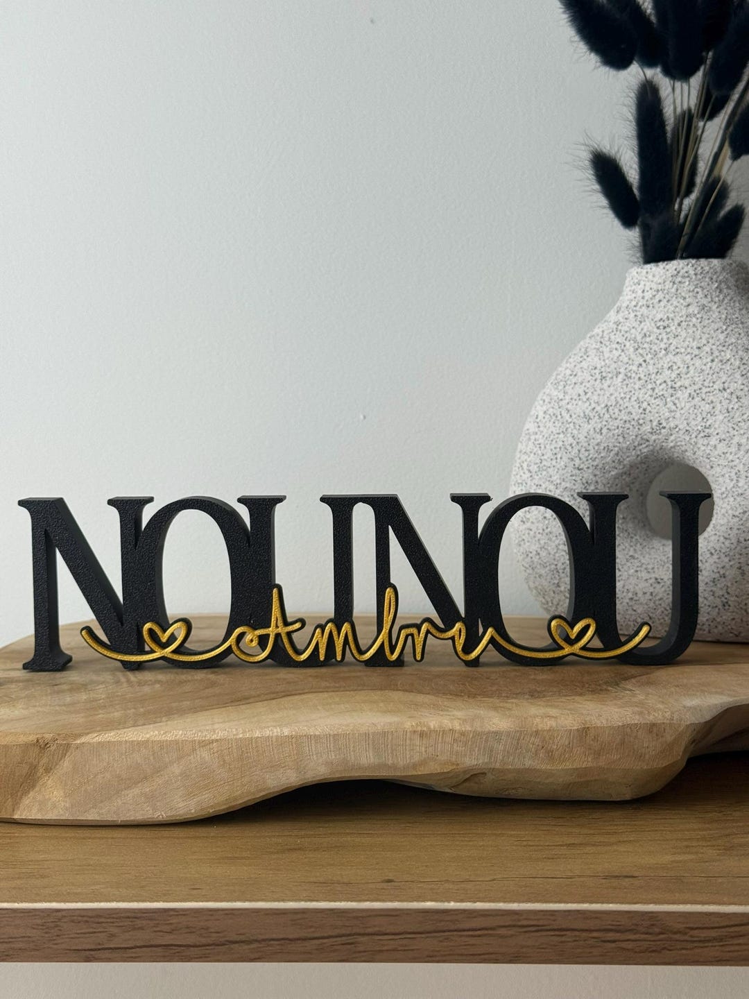 Personalized Nanny Sign With Name - Choice of Colors - Christmas Gift ...