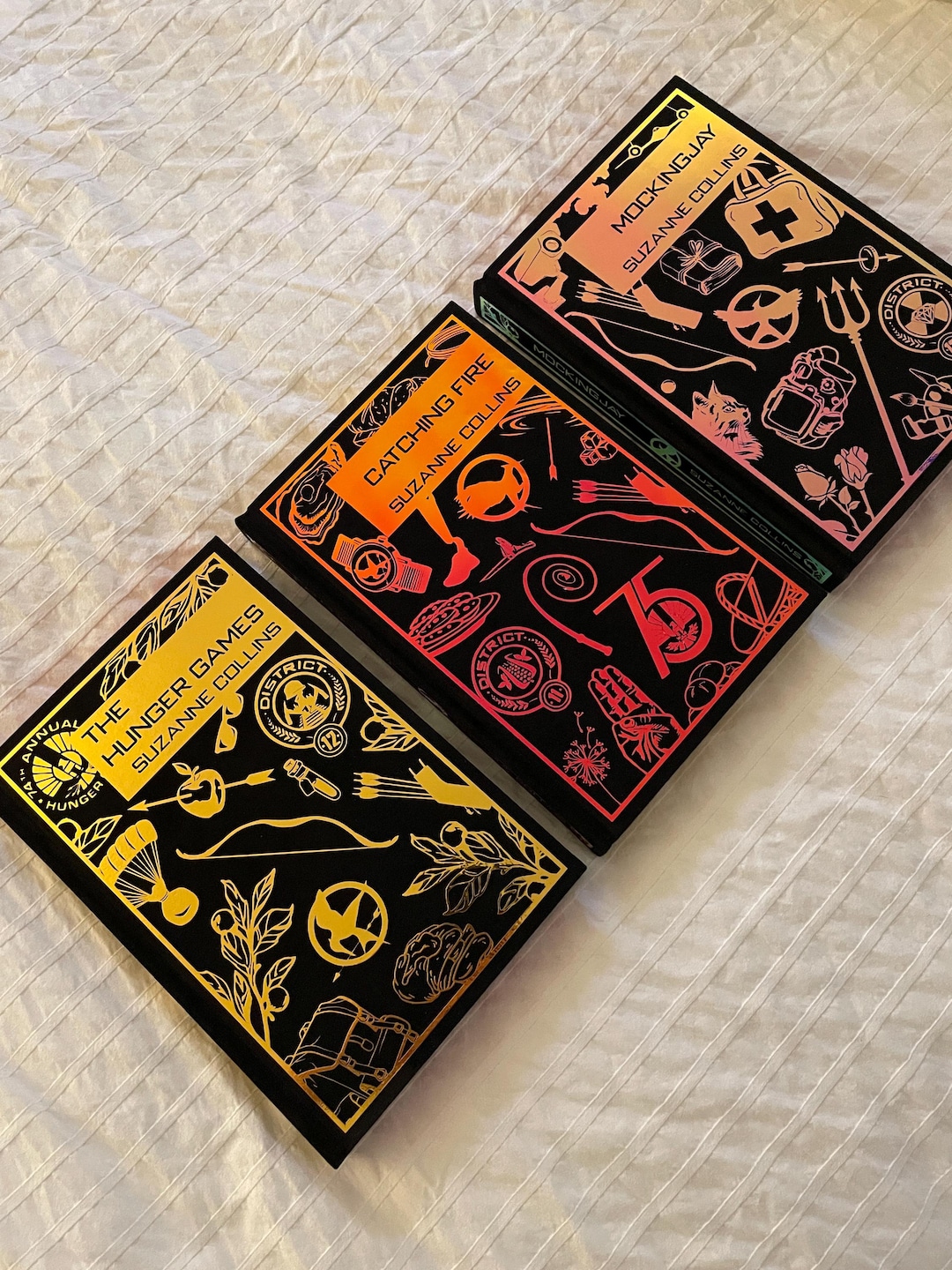 MADE TO ORDER - the Hunger Games Series - Hand-bound Book With Custom ...