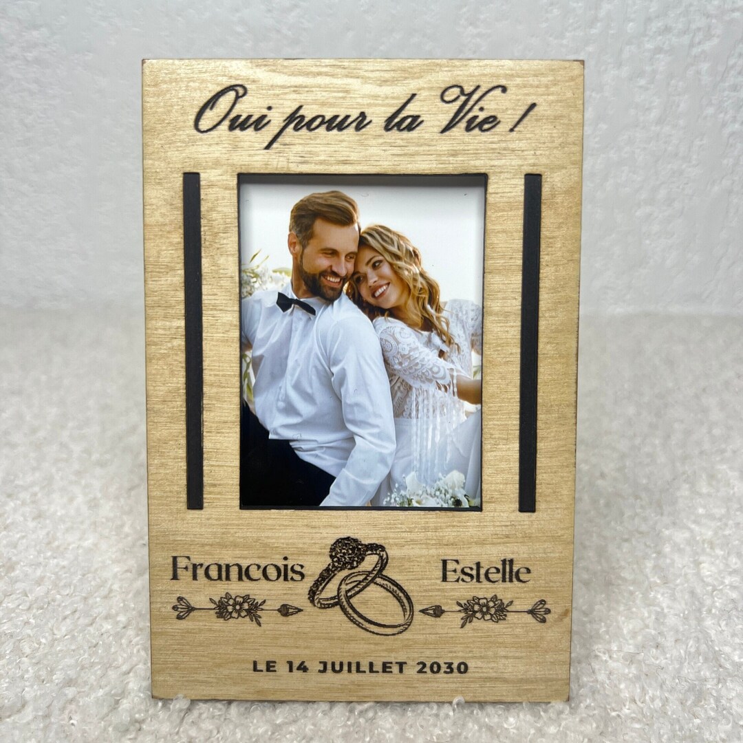 Magnetic Wedding Frame yes for Life an Unforgettable Memory - Etsy
