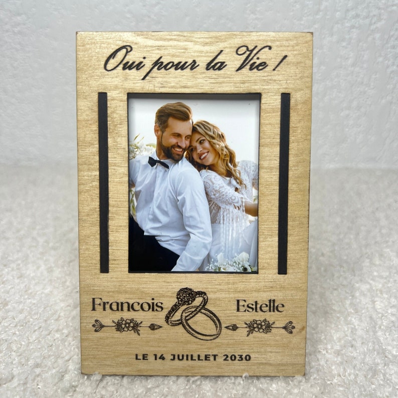 Magnetic Wedding Frame yes for Life an Unforgettable Memory - Etsy
