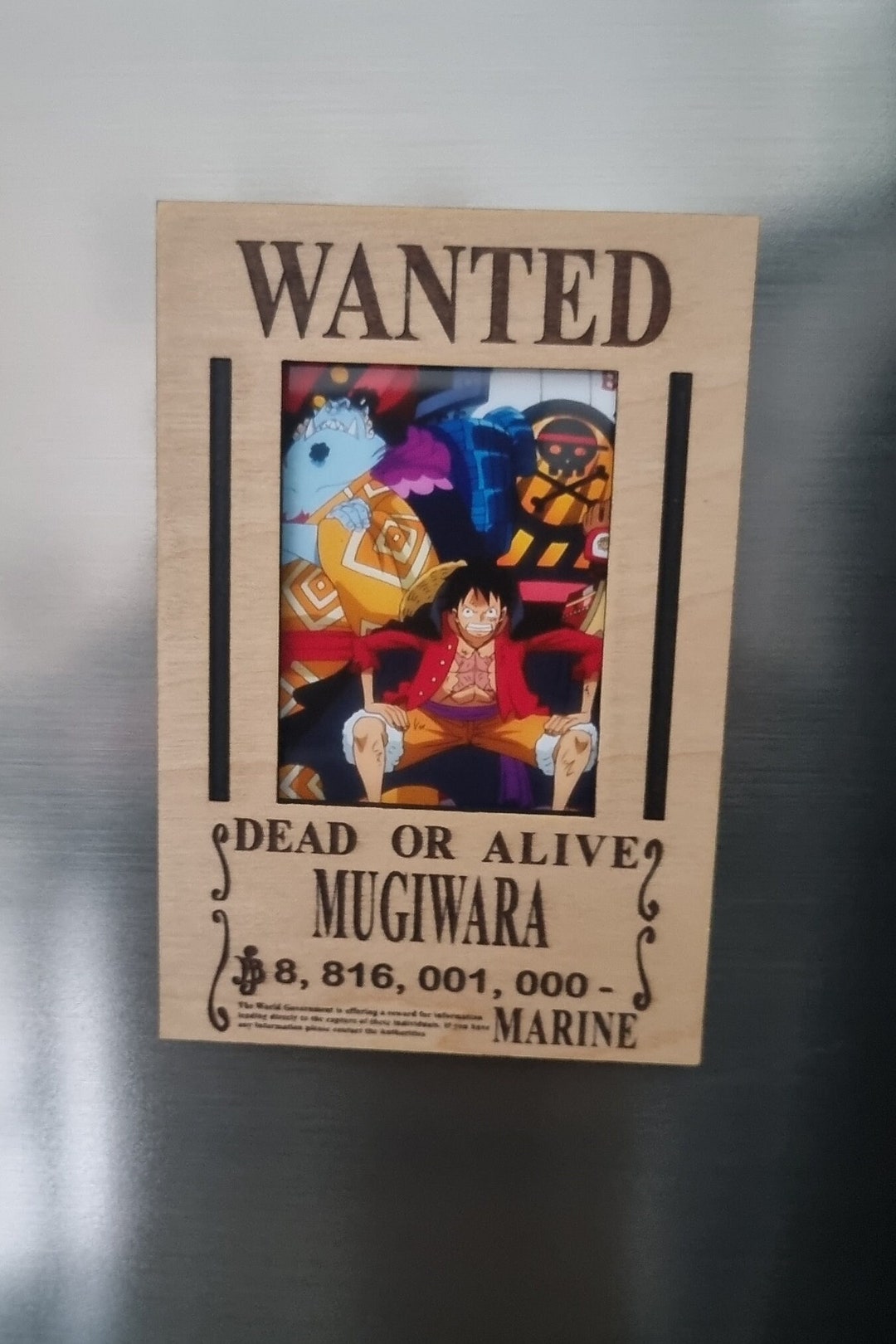 Personalized One Piece Wanted Photo Frame: Be the Most Wanted Pirate ...