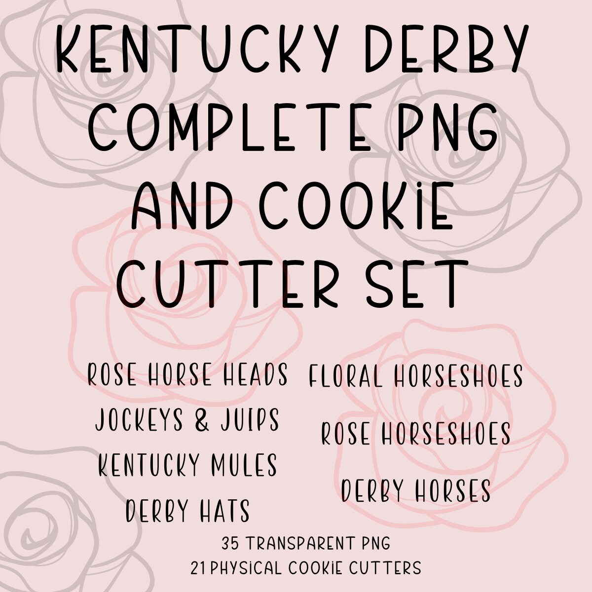 Kentucky Derby PNG & Cutter Set, Derby PNG W/ Physical Cutter, Derby ...