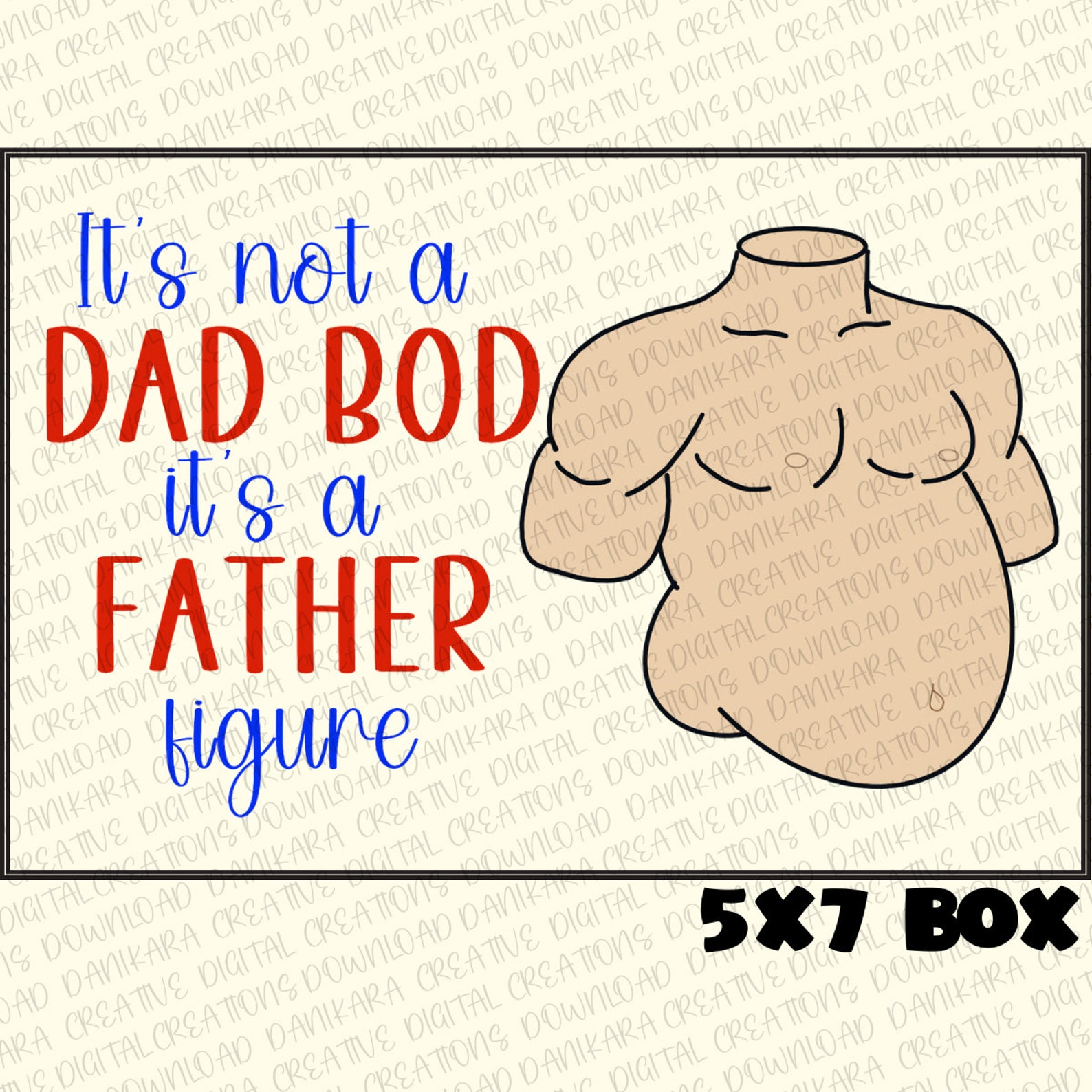 Dad Bod Father Figure STL & PNG, Father's Day STL, Dad Bod Cookie ...