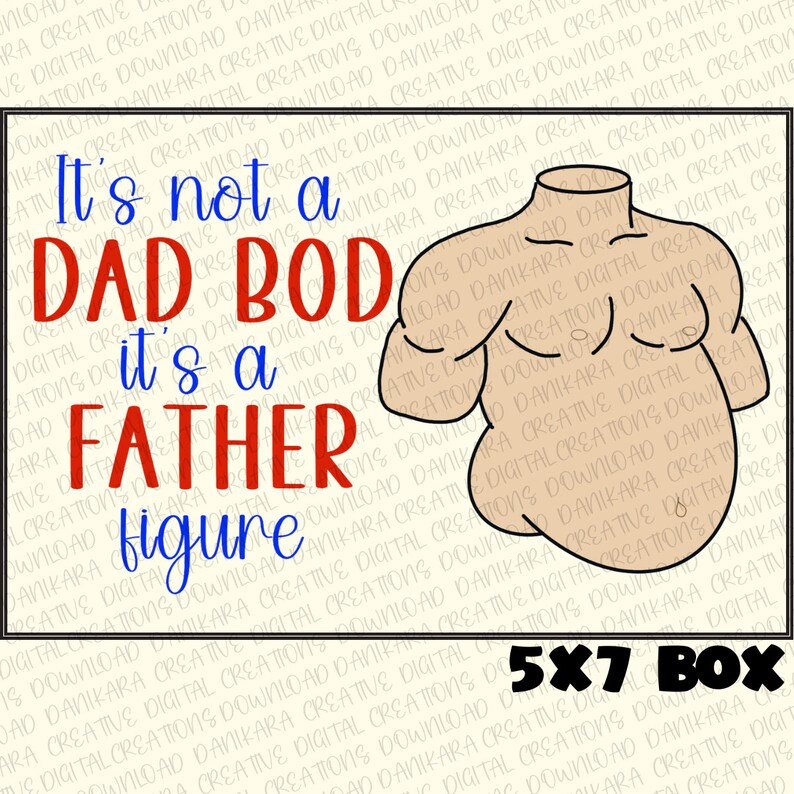 Dad Bod Father Figure STL & PNG, Father's Day STL, Dad Bod Cookie ...