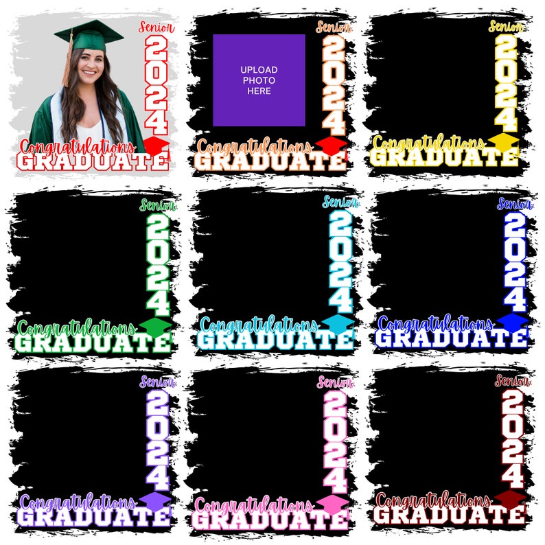 Grad Photo Frame PNG Template, Graduation PNG, Graduation Pngs ...