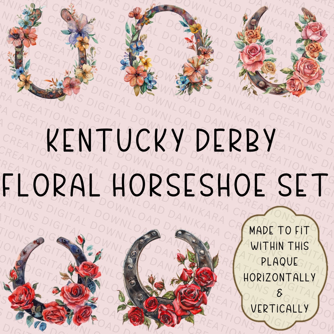 Kentucky Derby Horseshoe PNG & Cutter, Derby Horseshoe PNG W/ Physical ...