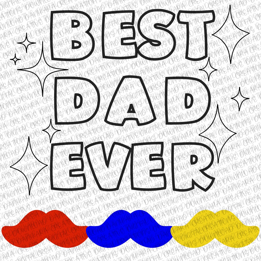 Father's Day Paint Your Own PNG, Dad Paint Your Own Cookie, PYO PNG ...