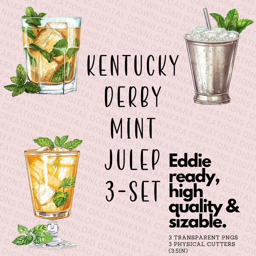 Kentucky Derby Mint Julep PNG & Cutter, 3 Julep PNG W/ Physical Cutter ...