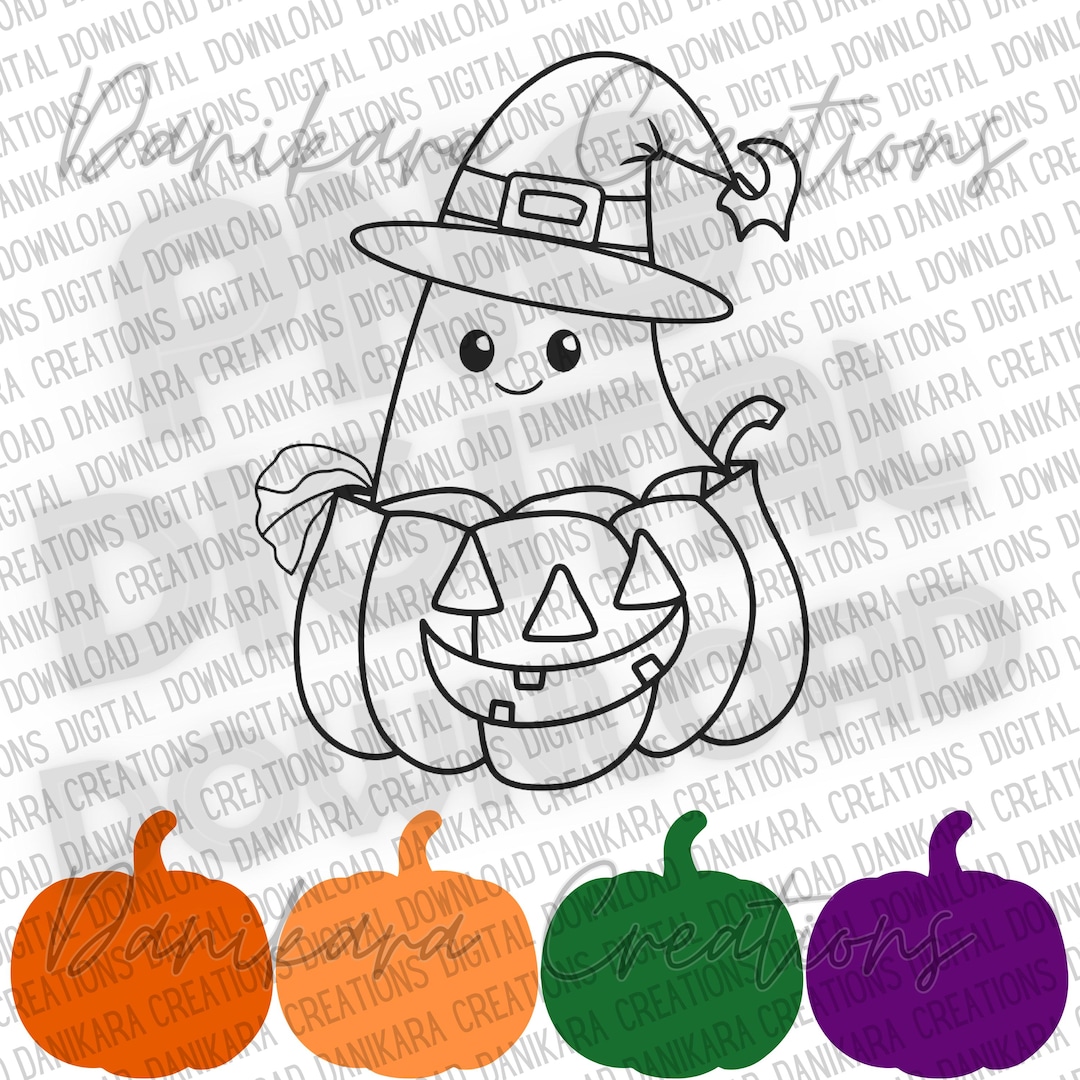 Halloween Paint Your Own Cookie, Paint Your Own PNG, Ghost PYO PNG ...