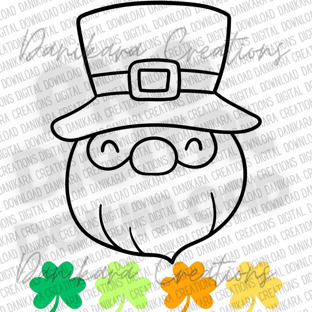 St. Patrick's Day Paint Your Own Cookie, Paint Your Own PNG, Leprechaun ...