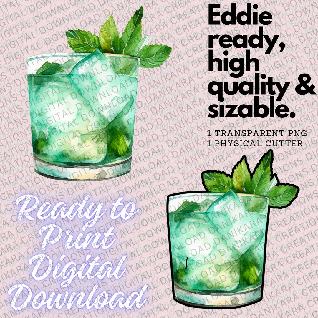 Mint Julep PNG & Cutter, Cocktail and Mint Julep PNG W/ Physical Cutter ...