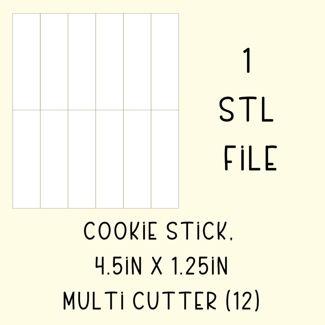 Multi Cutter Cookie Stick STL, Cookie Stick Cookie STL, Cookie Stick ...
