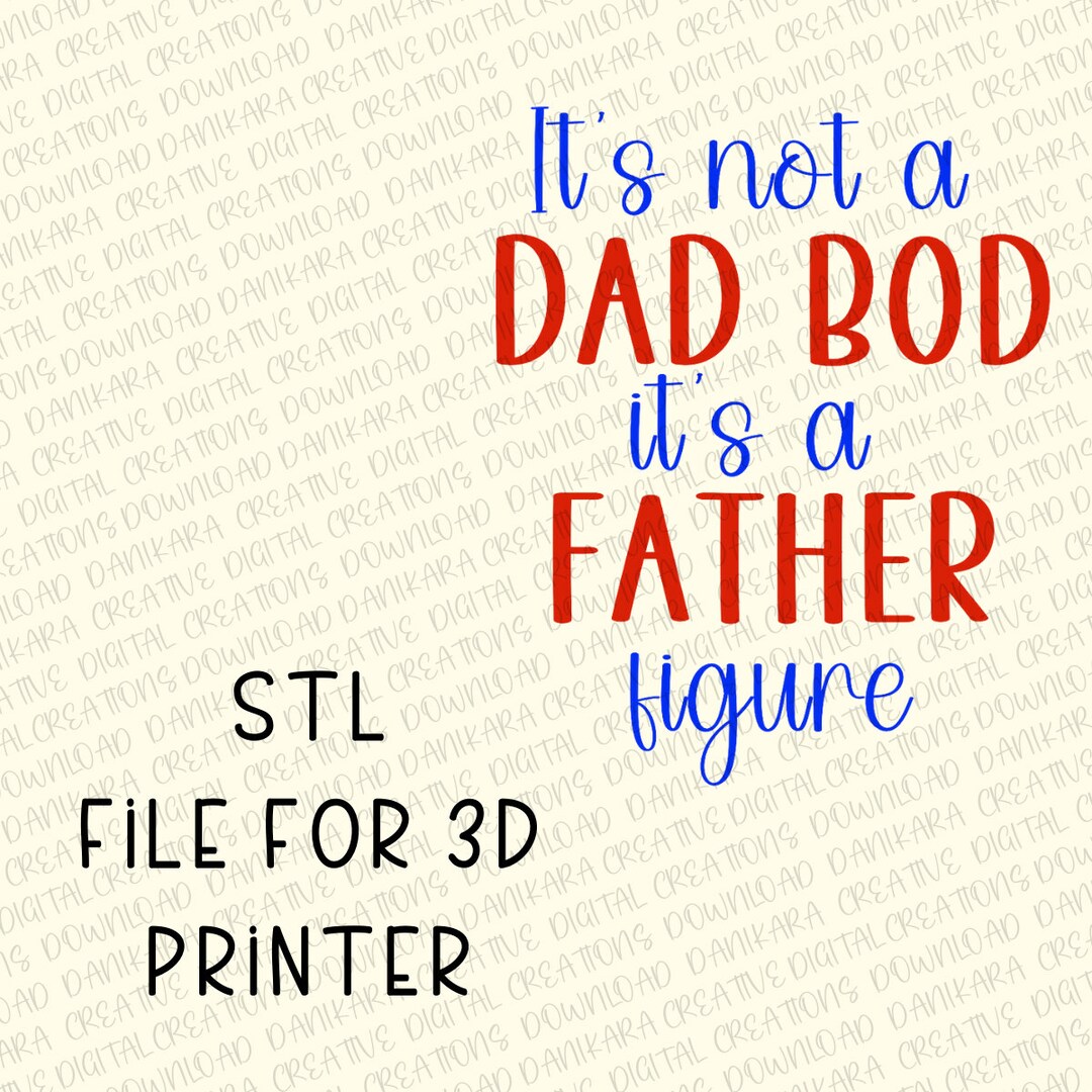 Father Figure Word Plaque STL, Father's Day STL, Father Figure Cookie ...