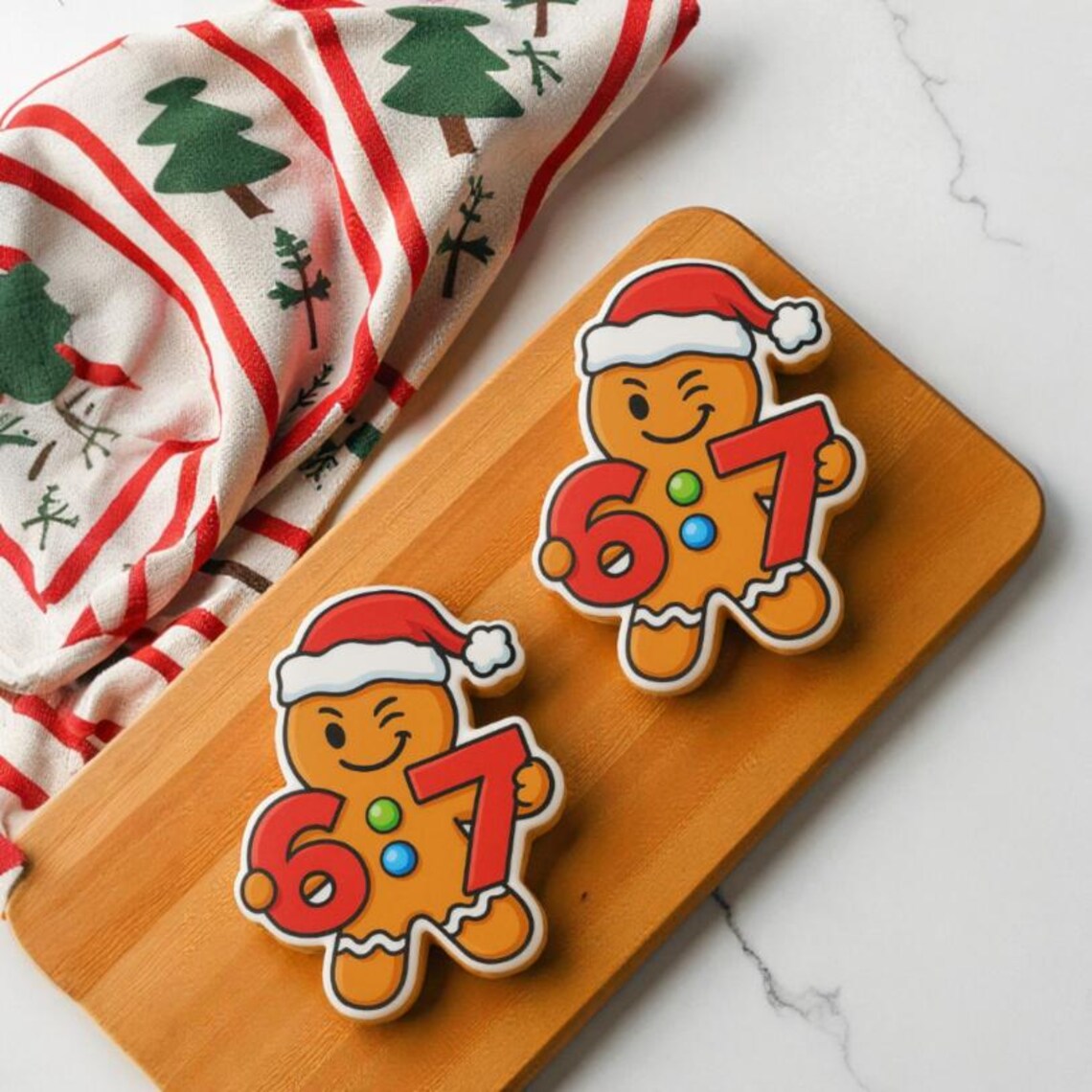 67 Gingerbread STL& PNG, 67 Christmas STL With Png, Six Seven ...