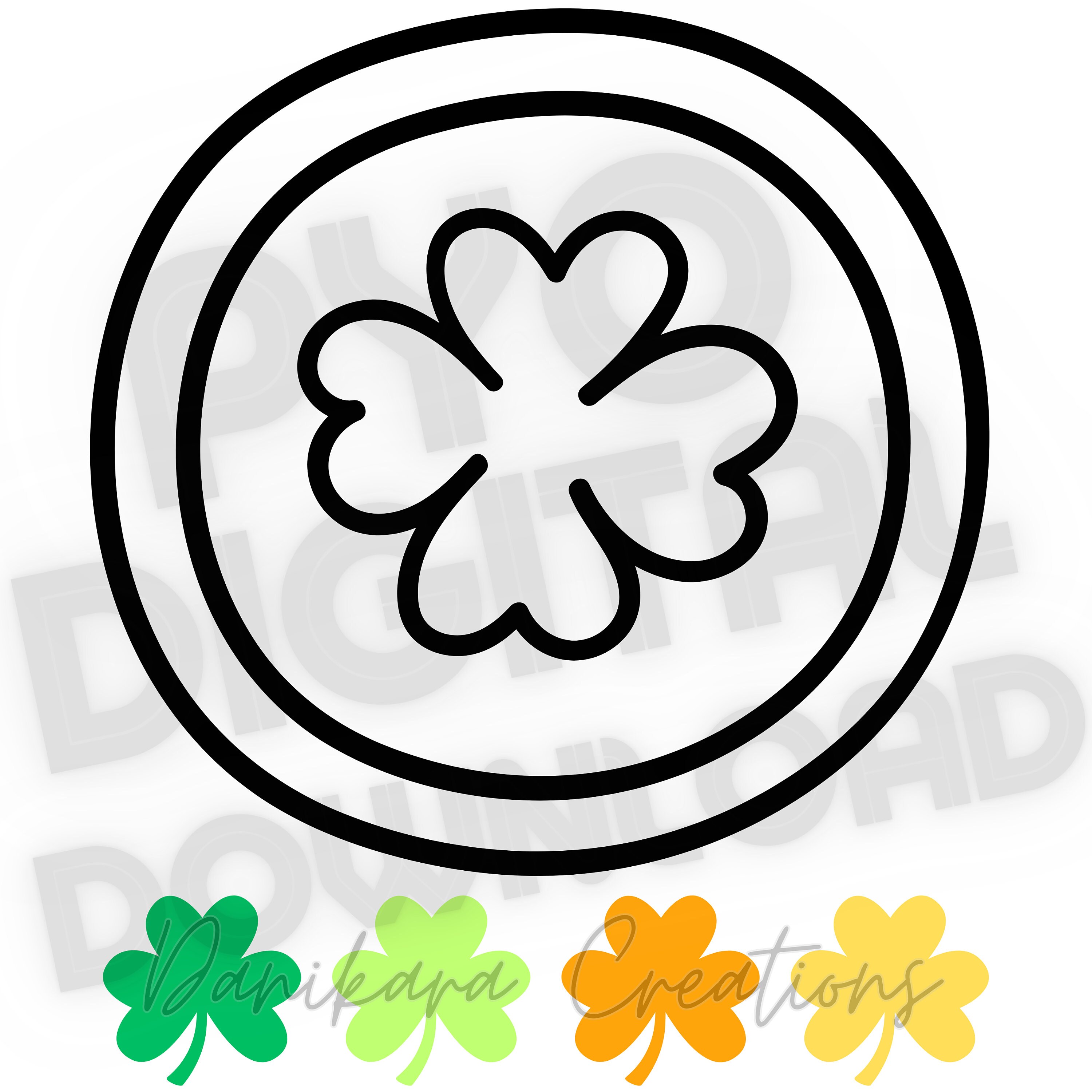 Lucky Paint Your Own, Lucky Coin Paint Your Own PNG, St. Patrick's Day ...