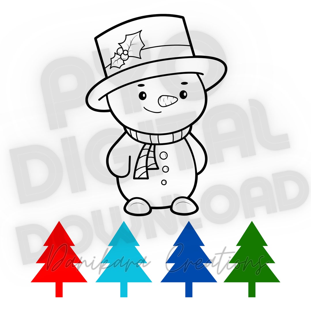 Snowman Your Own Cookie PNG, Christmas Paint Your Own PNG, Snowman PYO ...
