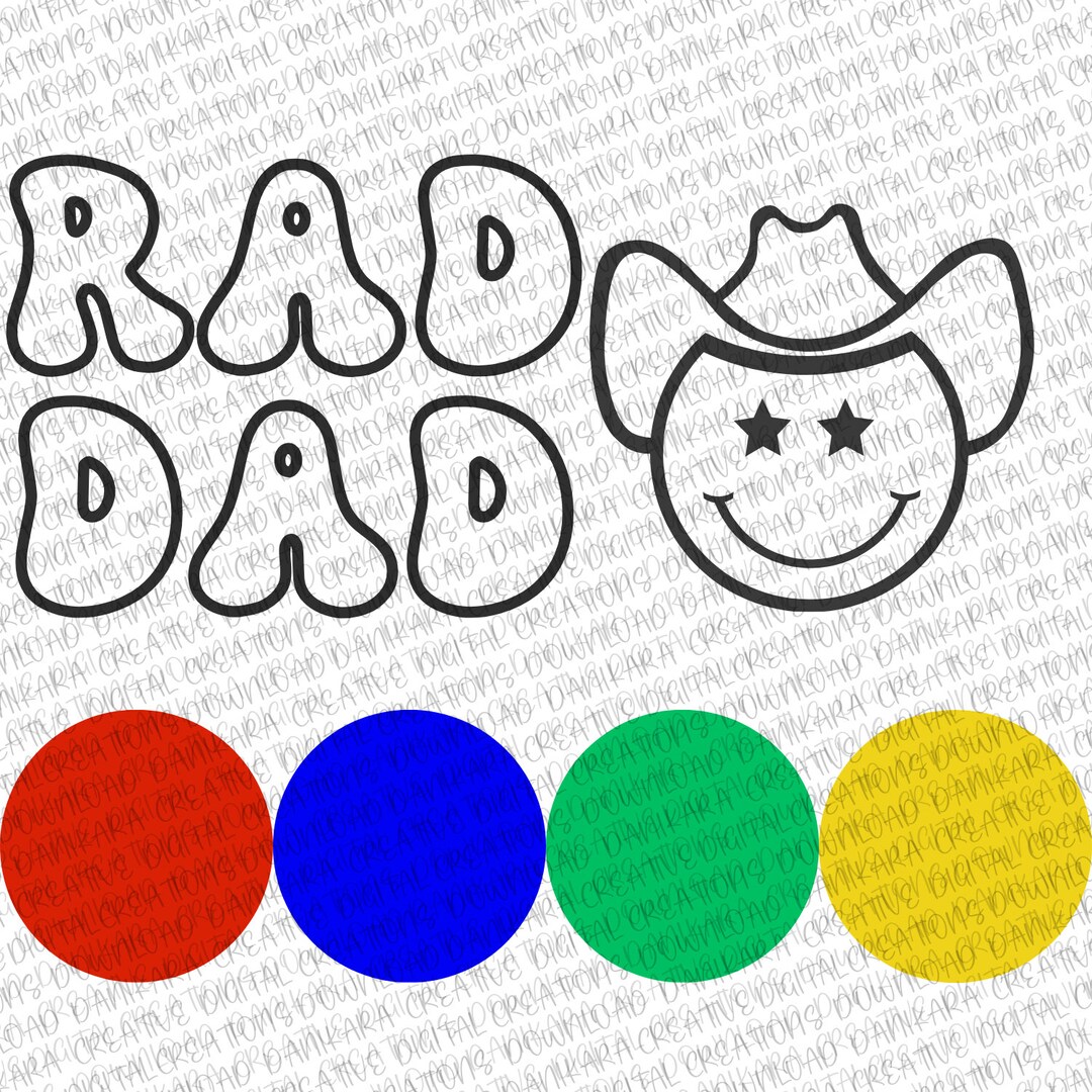 Father's Day Paint Your Own PNG, Dad Paint Your Own Cookie, PYO PNG ...