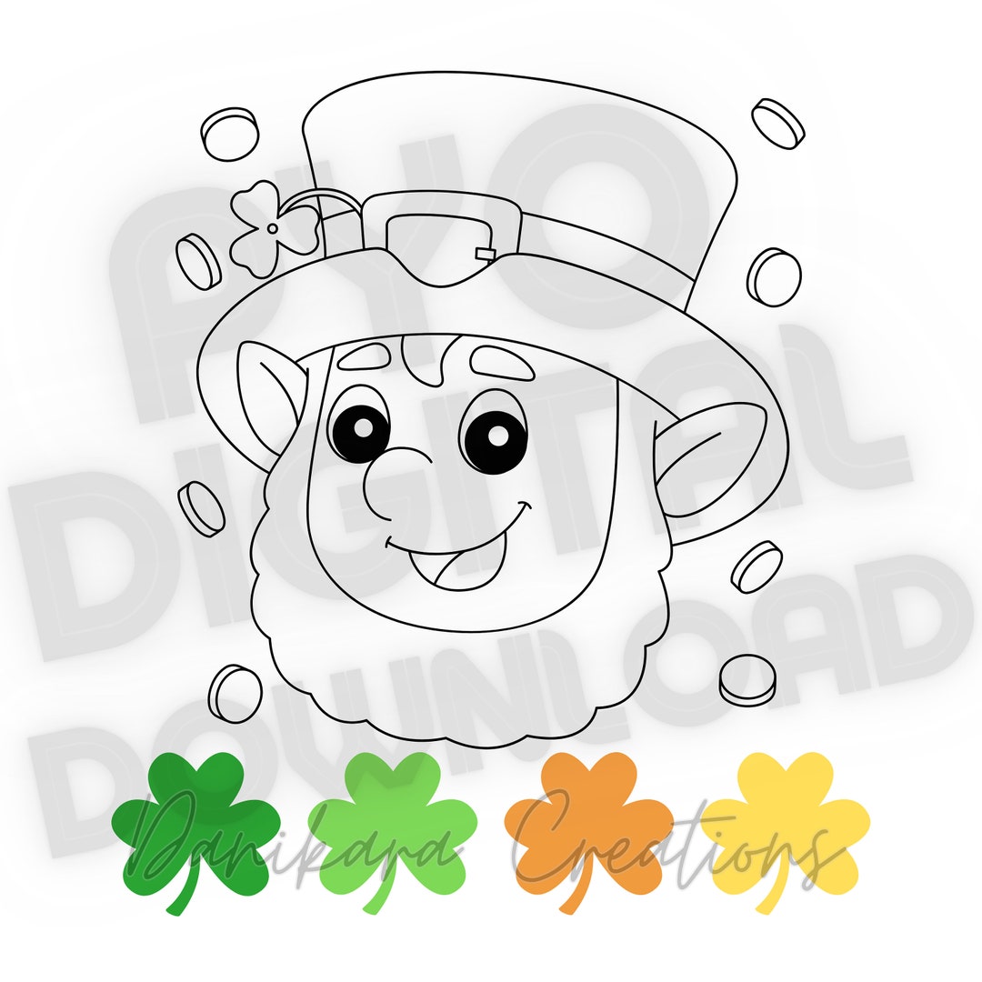 Leprechaun Paint Your Own, St. Patty's Day Paint Your Own Cookie PNG ...