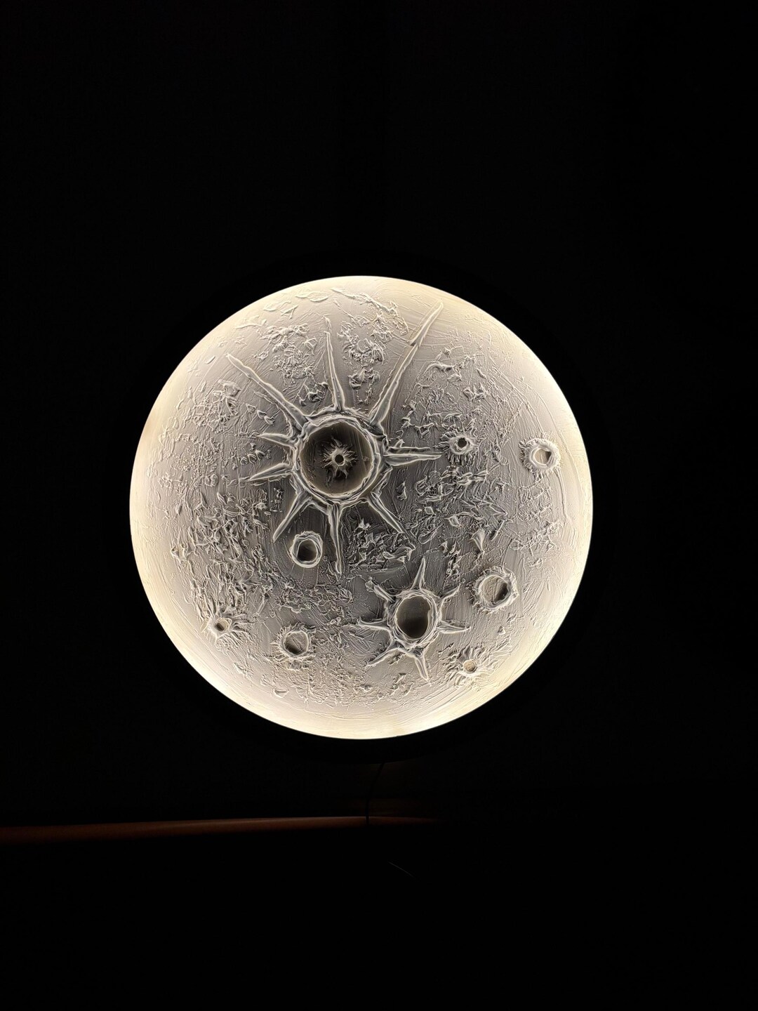 Handmade Moon Decoration I Moon Themed Wall Decoration I Illuminated ...
