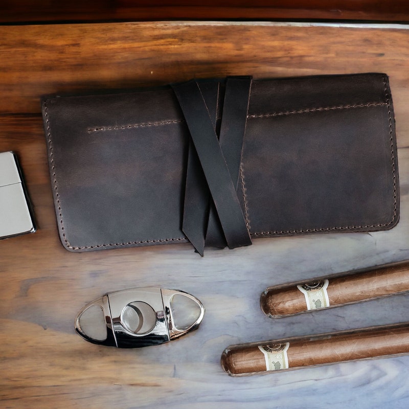 Leather Cigar Case - Etsy