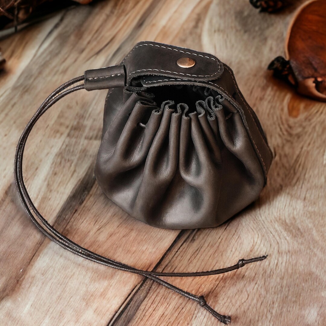Handcrafted Genuine Leather Dice Pouch With Adjustable Strap Medieval ...