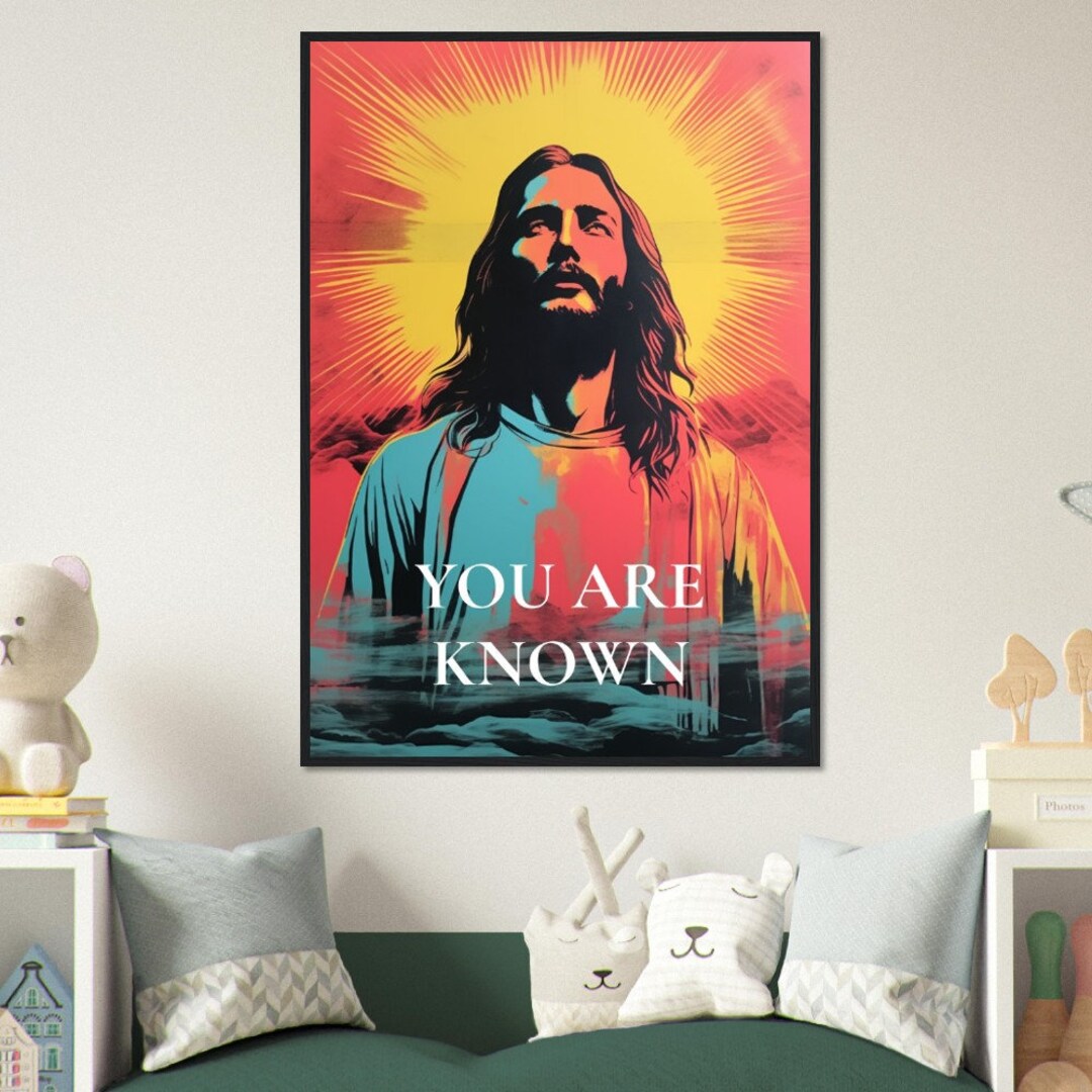 Jesus Christ Poster Christian Wall Art Decor Perfect Gift for Christian ...