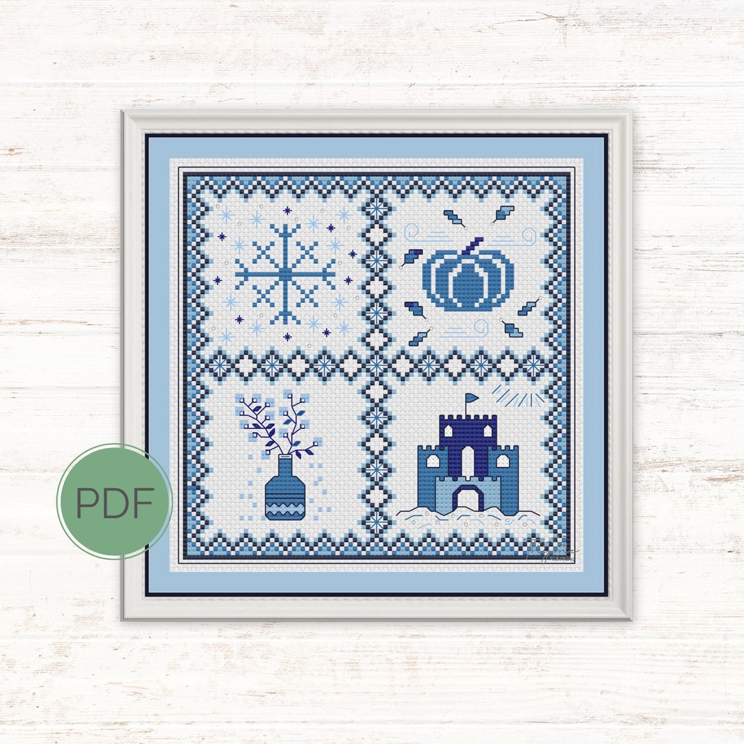 Four Seasons Counted Cross Stitch Pattern Seasons Pattern PDF Chart ...