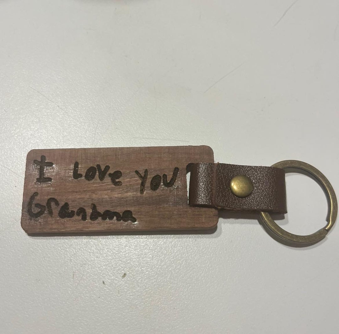 Personalized Key Chain Handwritten - Etsy