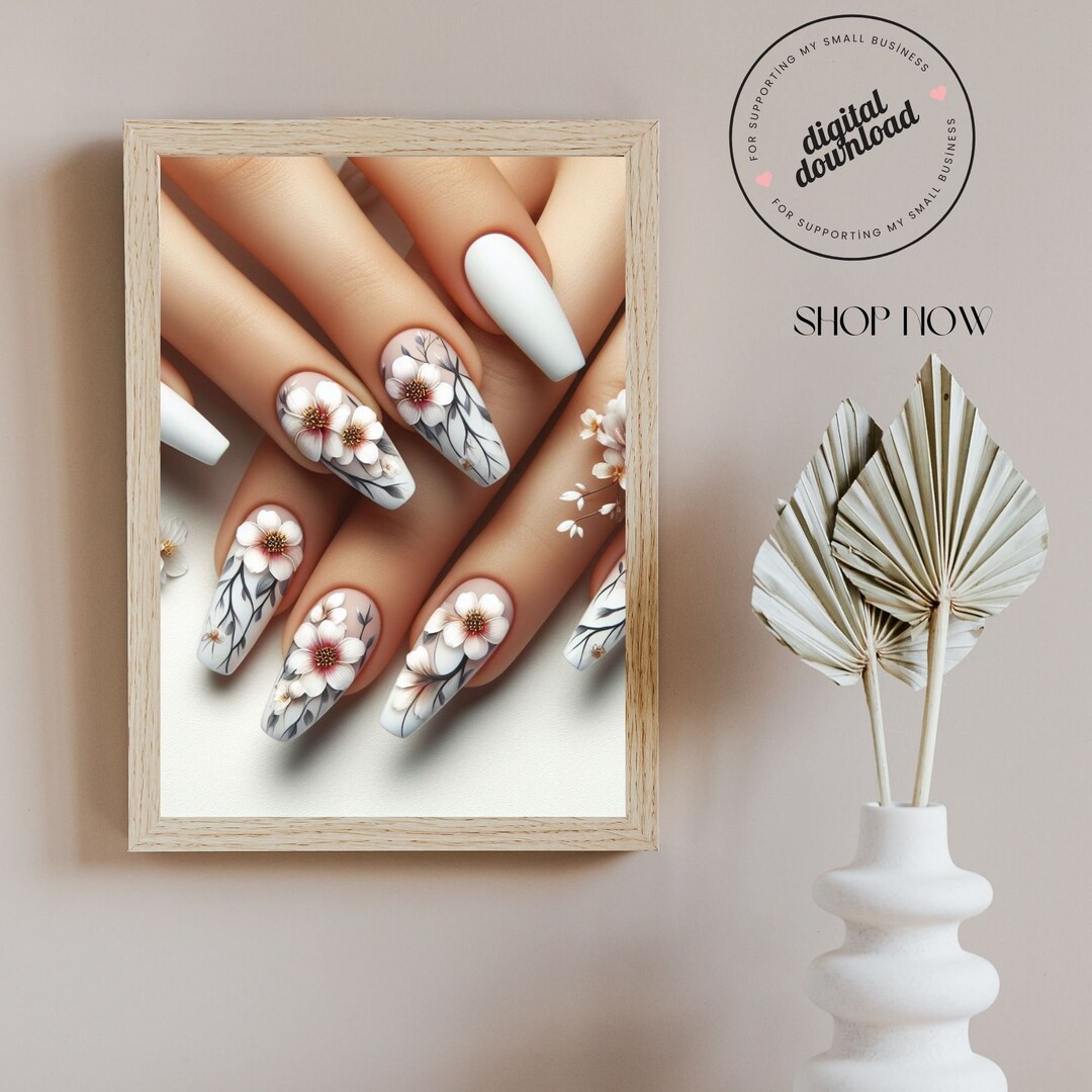 Printable Nails Print, Nail Salon Decor, Nail Tech Gift, Spa Wall Art ...