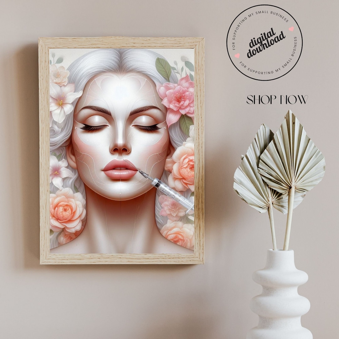Injectable Art, Medical Aesthetics Art, Skin Clinic Decor, Medical Spa ...