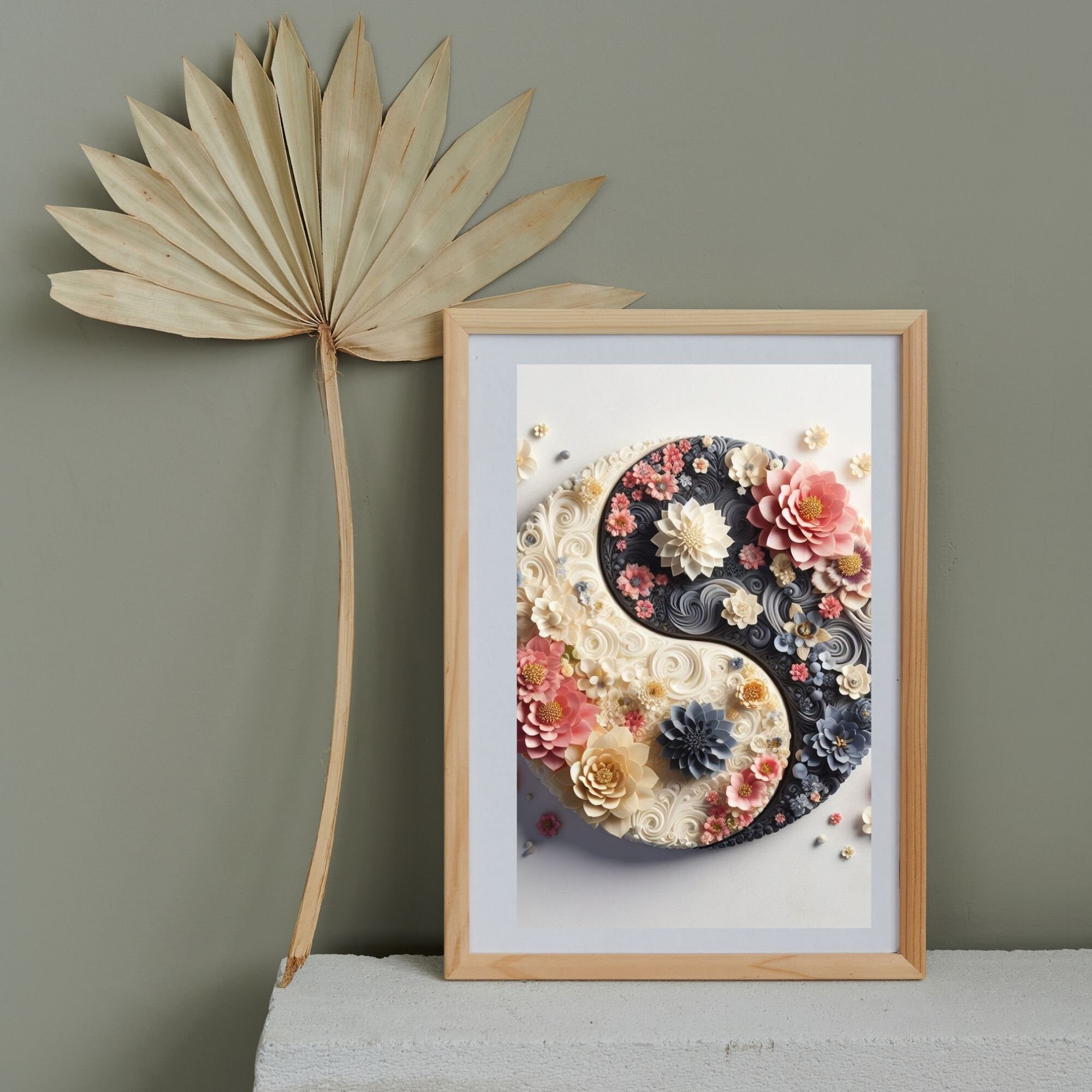 Yin Yang Print, Yin Yang Poster, Zen Art, Yoga Wall Art, Yin Yang Decor ...