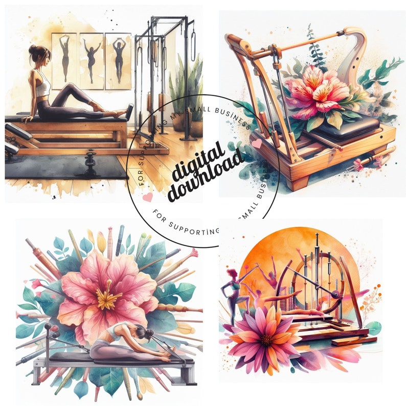Pilates Wall Decor, Pilates Art Print, Pilates Studio Decoration ...
