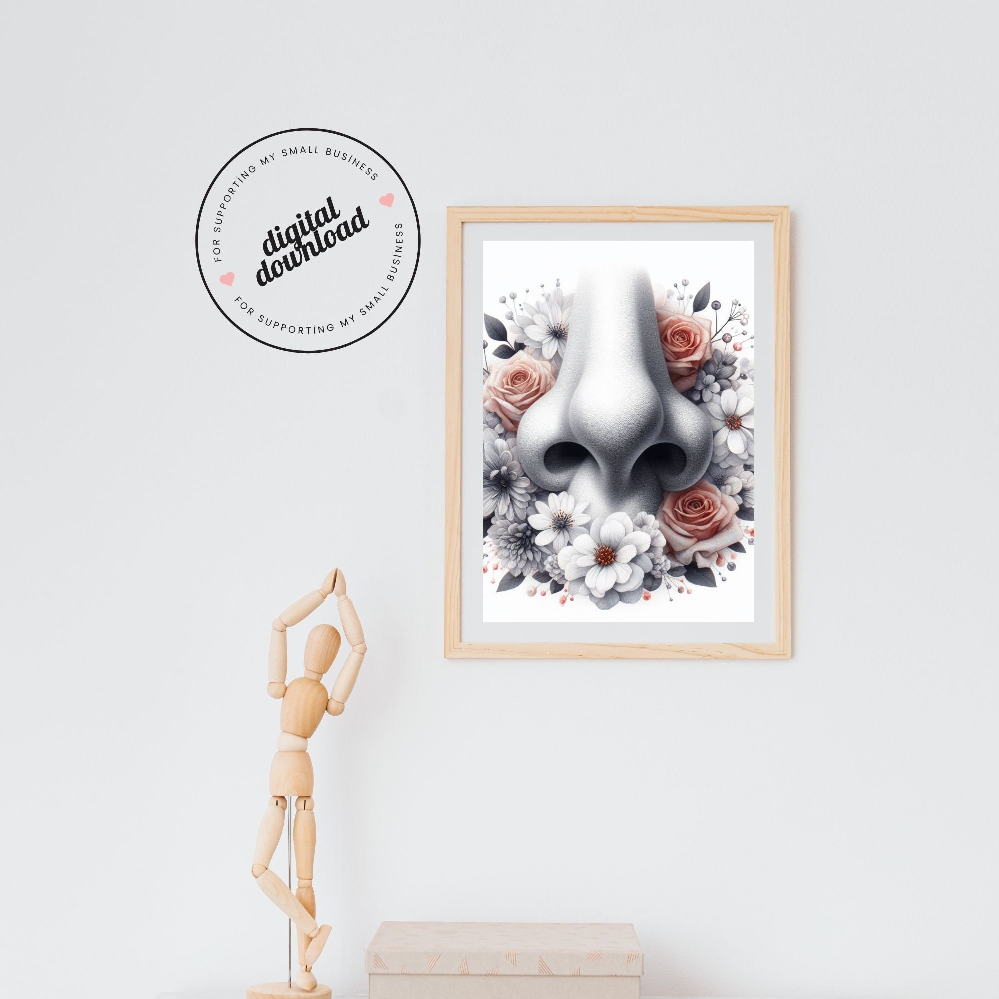 Anatomy of the Nose Art, Muscles and Arteries, Rhinoplasty Print, Nasal ...