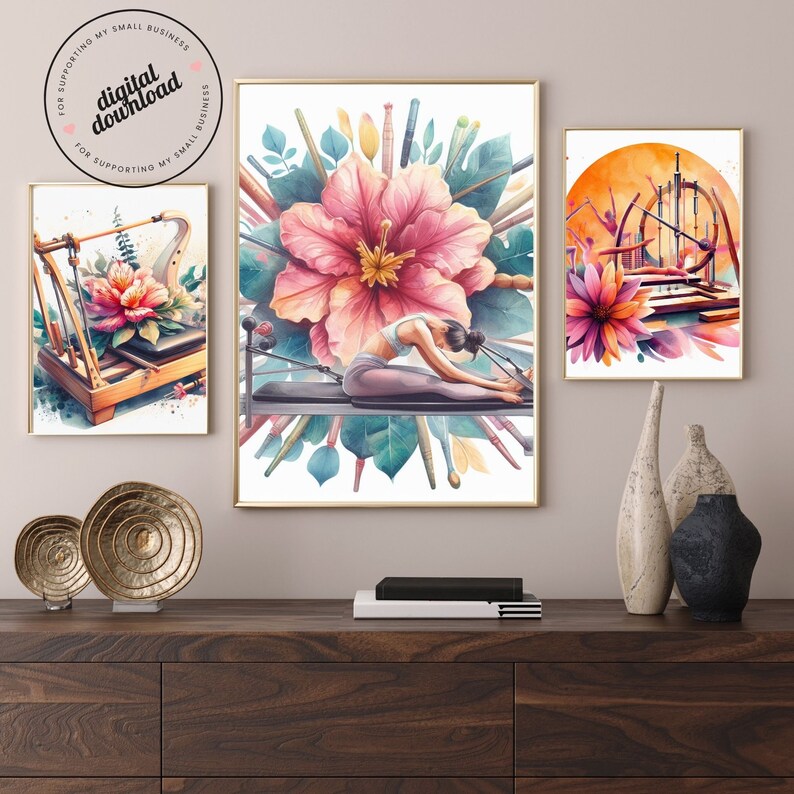 Pilates Wall Decor, Pilates Art Print, Pilates Studio Decoration ...